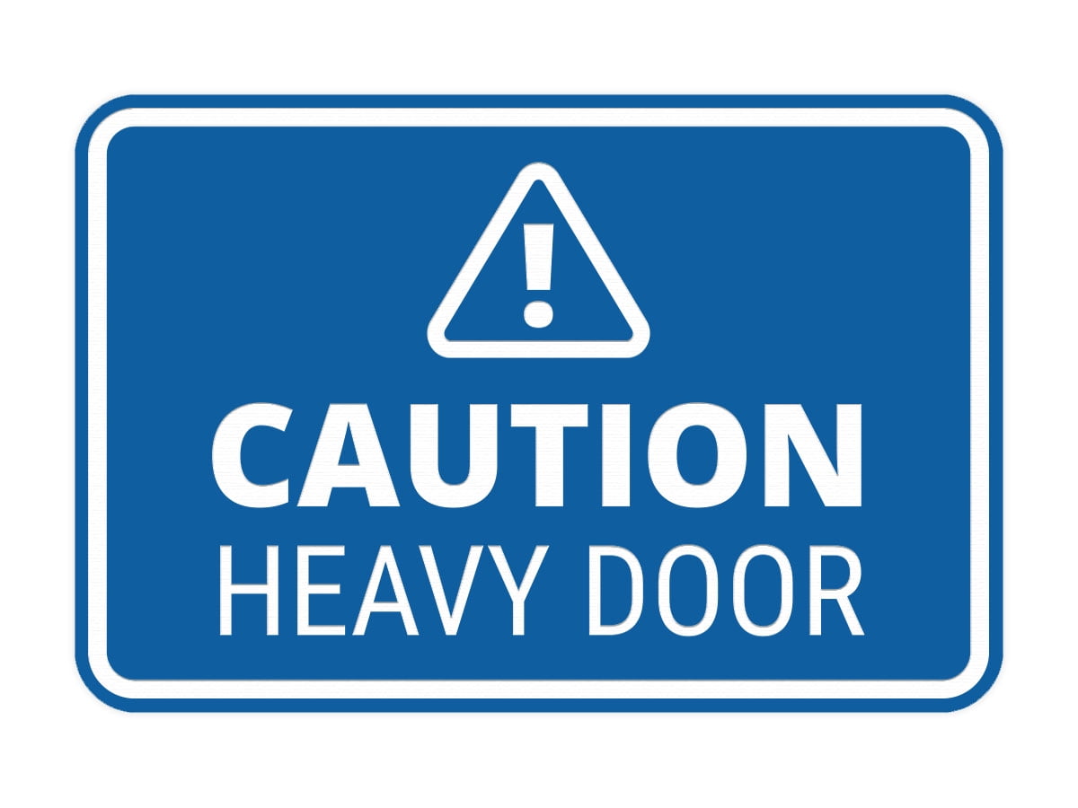 Signs ByLITA Classic Framed Caution Heavy Door Door or Wall Sign Easy ...