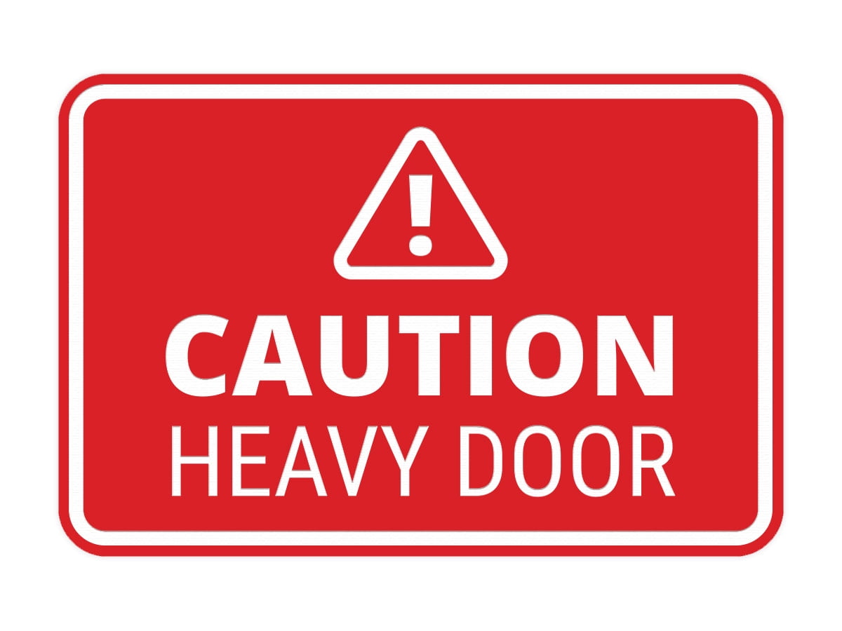 Signs ByLITA Classic Framed Caution Heavy Door Door or Wall Sign Easy ...