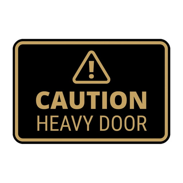 Signs ByLITA Classic Framed Caution Heavy Door Door or Wall Sign Easy ...