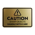 Signs ByLITA Classic Framed Caution: Sharp Objects - Handle with Care ...