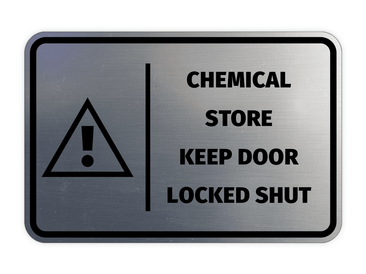 Signs ByLITA Classic Framed Chemical Store Keep Door Locked Shut Door ... Signs ByLITA Classic Framed Chemical Store Keep Door Locked Shut Door ...