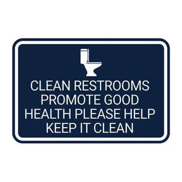 Our Aim is to Keep This Bathroom Clean Funny Sign - Walmart.com