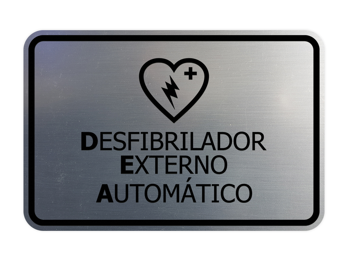 Signs ByLITA Classic Framed Desfibrilador Externo Automatico Door or ...