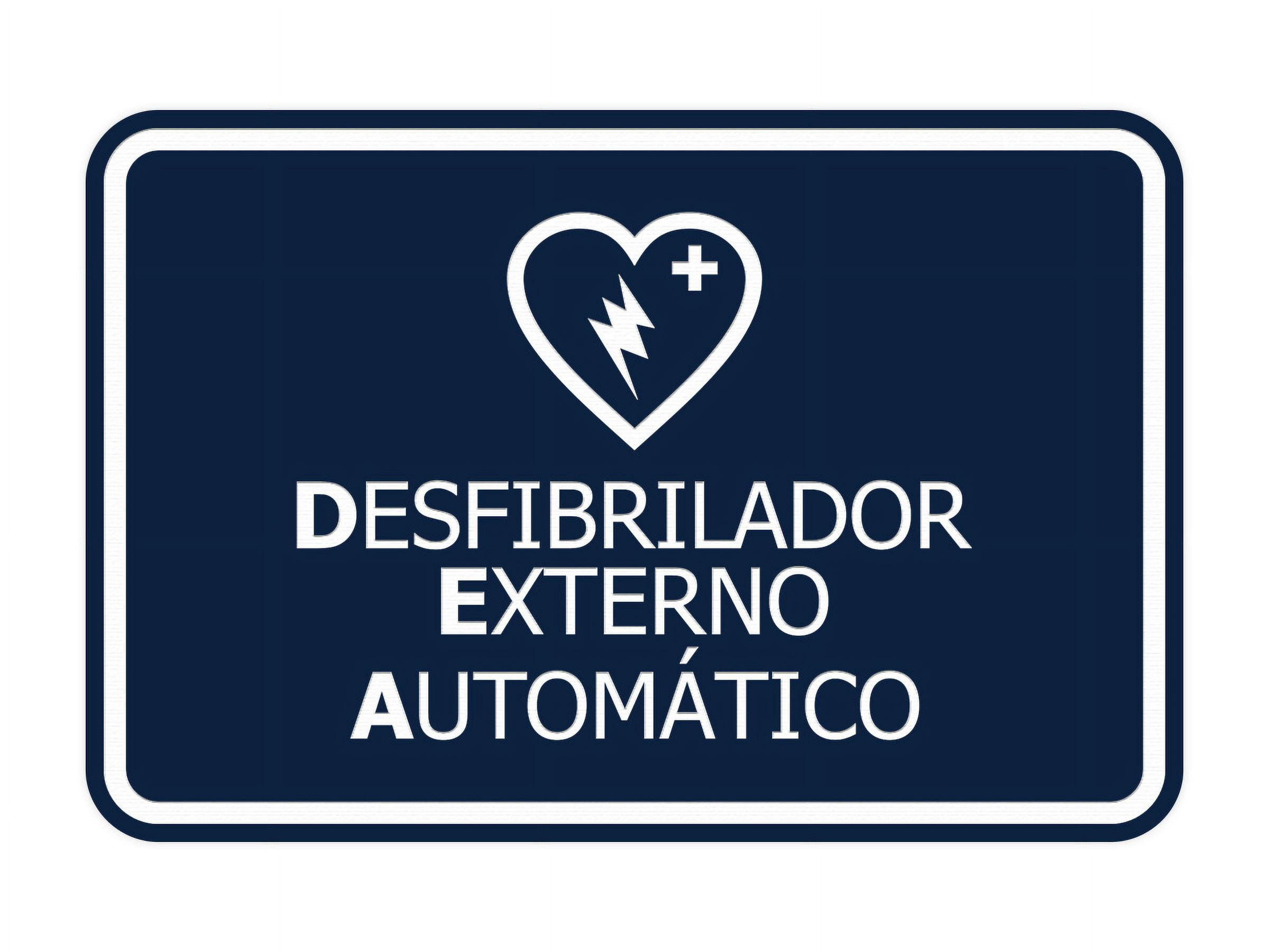 Signs ByLITA Classic Framed Desfibrilador Externo Automatico Door or ...