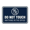 Signs ByLITA Classic Framed Do Not Touch Anything without permission ...