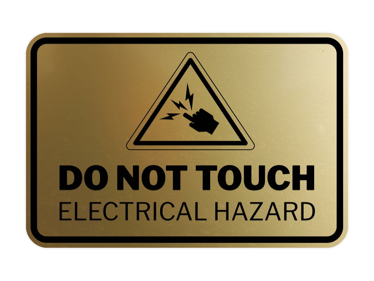 Signs ByLITA Classic Framed Do Not Touch Electrical Hazard Durable ABS ...