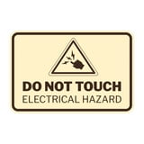 Signs ByLITA Classic Framed Do Not Touch Electrical Hazard Durable ABS ...