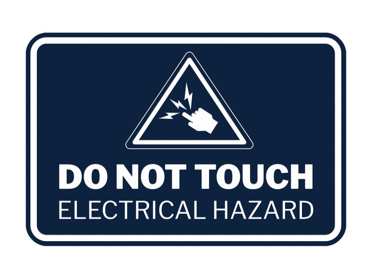 Signs ByLITA Classic Framed Do Not Touch Electrical Hazard Durable ABS ...