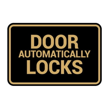 Signs ByLITA Classic Framed, Keep fridge door closed Sign (Black Gold ...