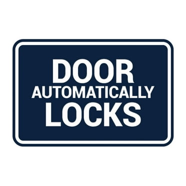 Signs ByLITA Classic Framed, Keep fridge door closed Sign (Navy Blue ...