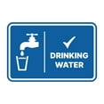 Signs ByLITA Classic Framed Drinking Water Sign (Blue) - Large ...