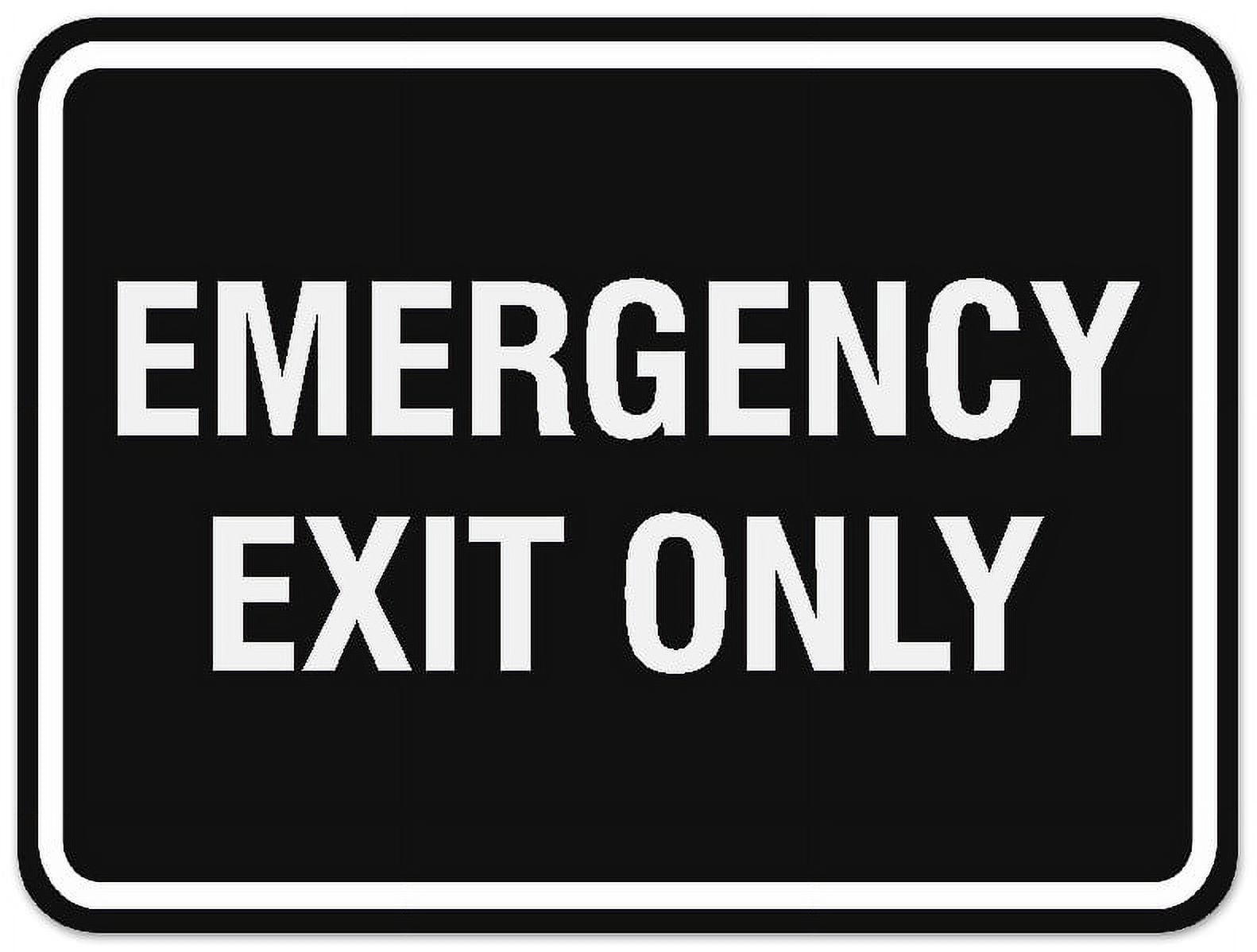 Signs ByLITA Classic Framed Emergency Exit Only Sign - Easy ...
