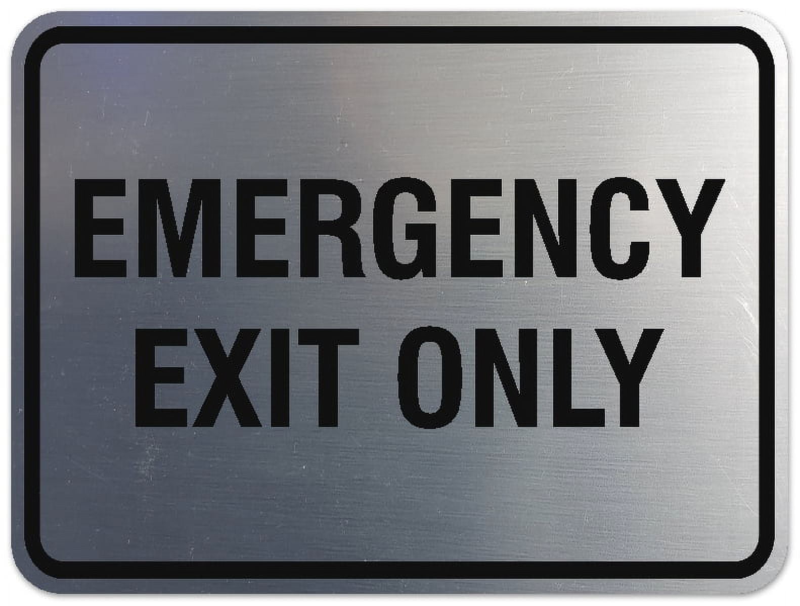 Signs ByLITA Classic Framed Emergency Exit Only Sign - Easy ...