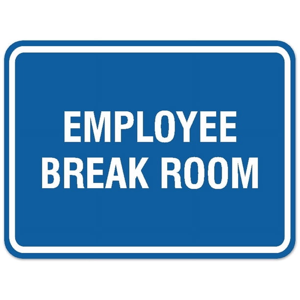 Signs ByLITA Classic Framed Employee Break Room Sign - Easy ...