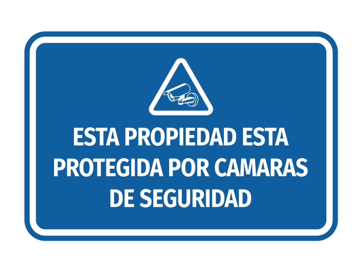 Signs ByLITA Classic Framed Esta Propiedad Esta Protegida Por Camaras ...