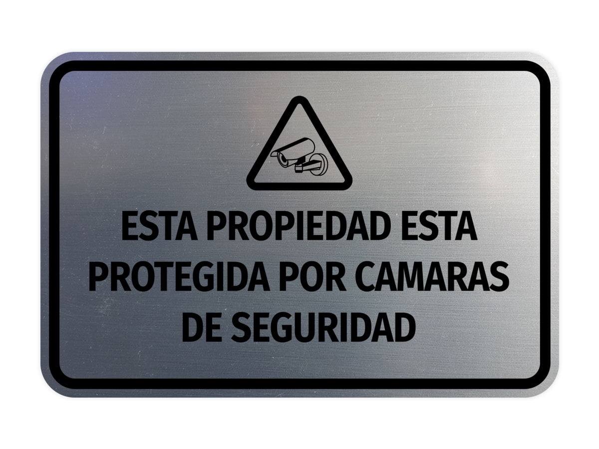 Signs ByLITA Classic Framed Esta Propiedad Esta Protegida Por Camaras ...