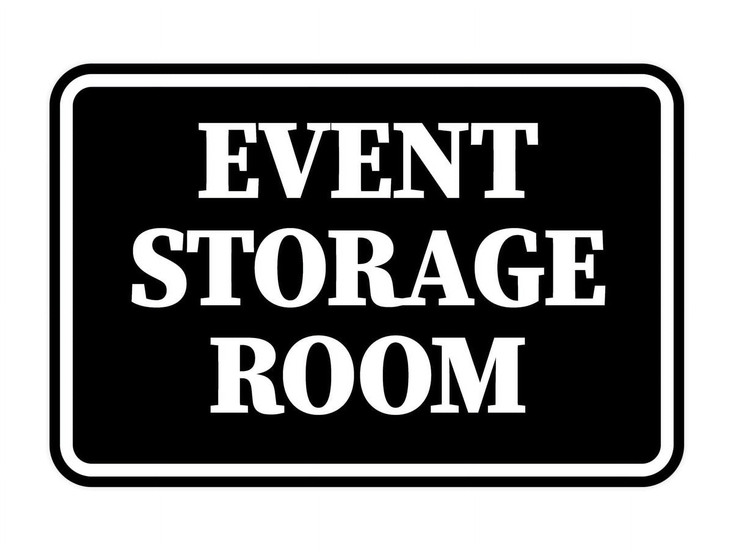 Signs ByLITA Classic Framed Event Storage Room Door or Wall Sign Easy ...