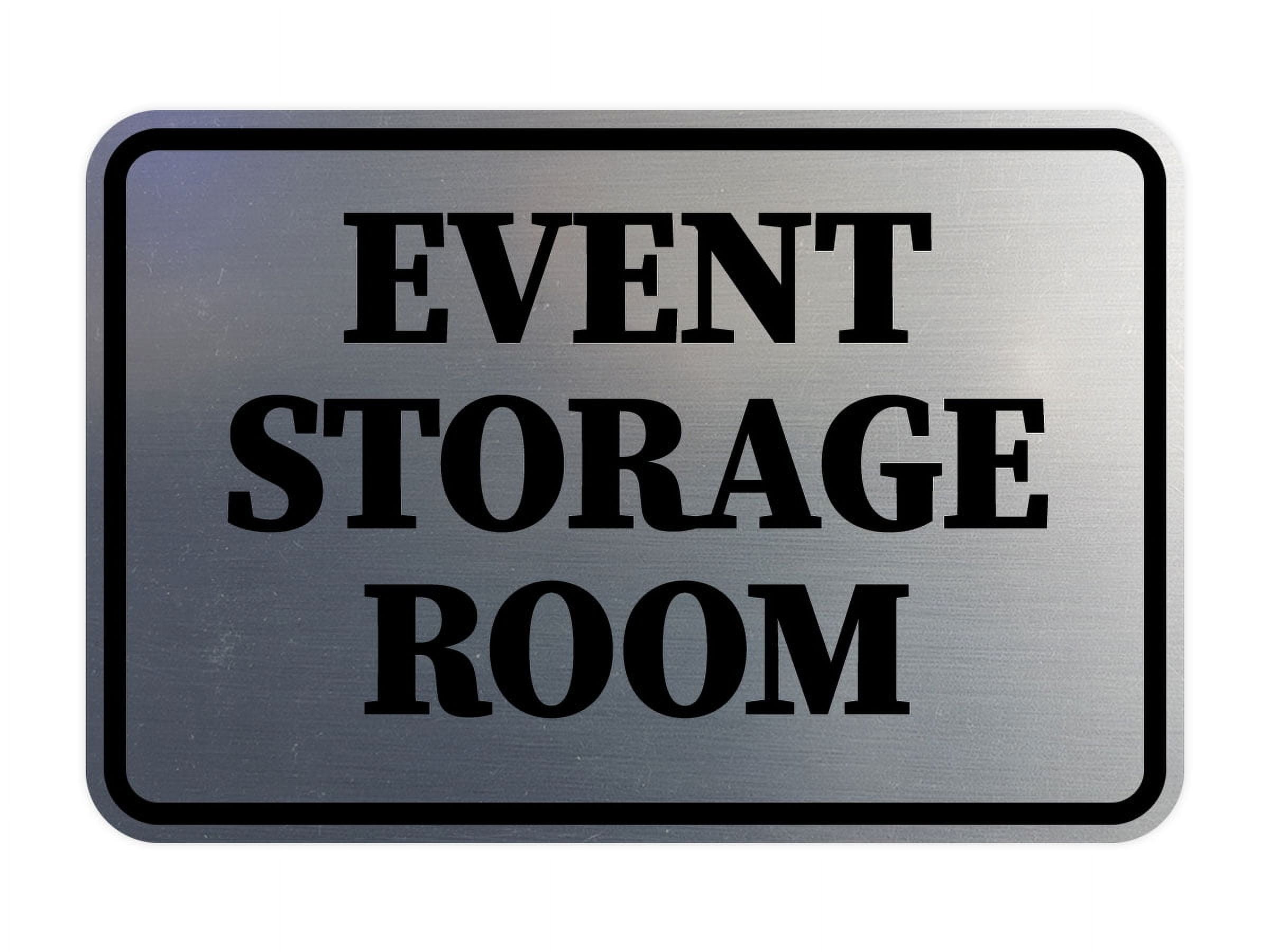 Signs ByLITA Classic Framed Event Storage Room Door or Wall Sign Easy ...