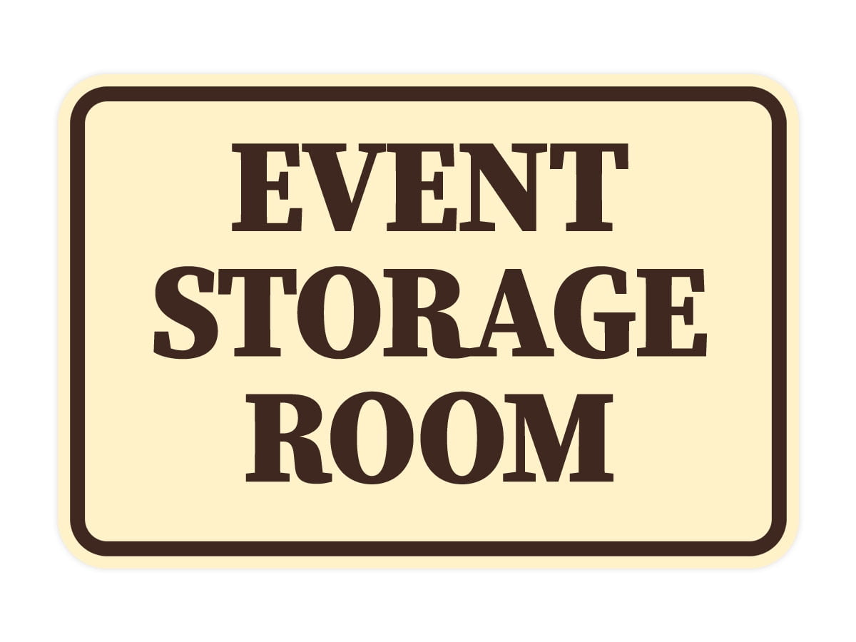 Signs ByLITA Classic Framed Event Storage Room Door or Wall Sign Easy ...