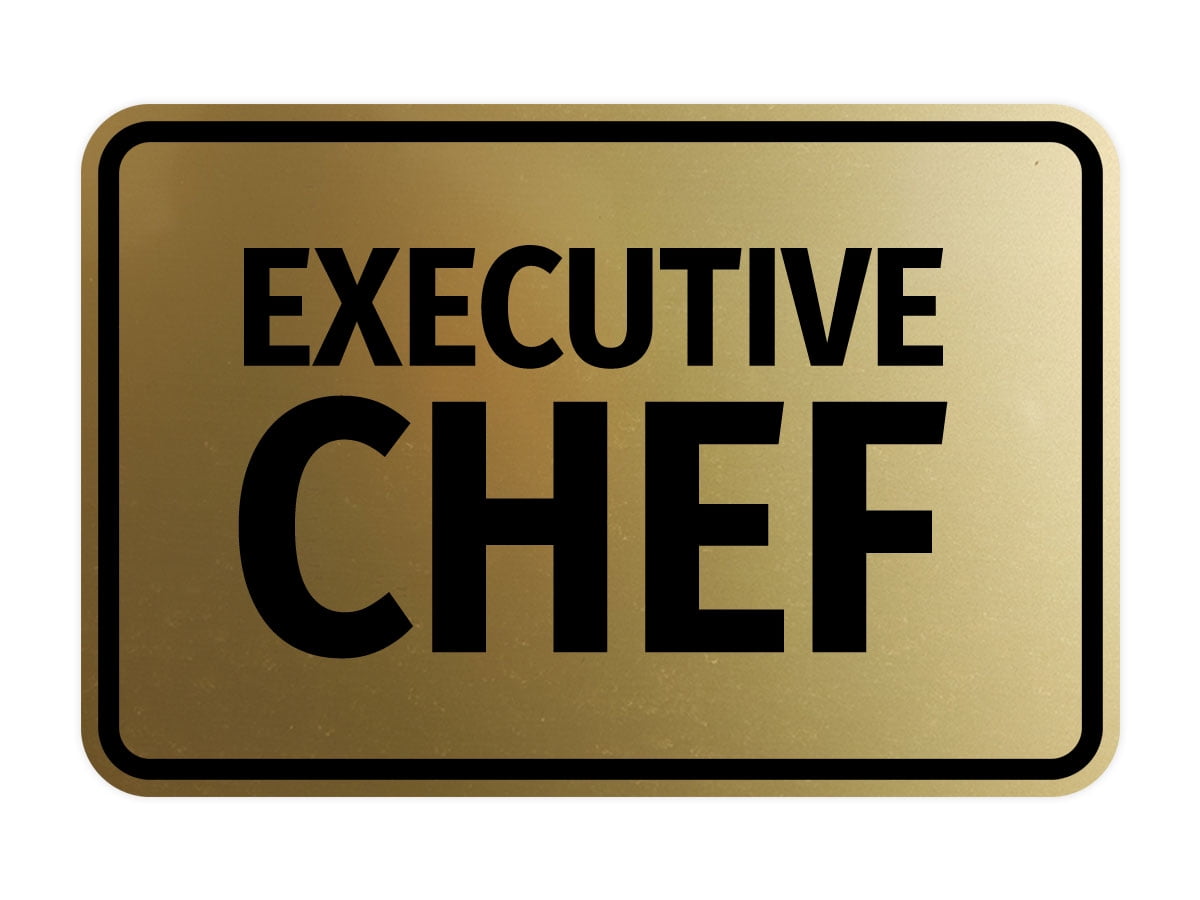 Signs ByLITA Classic Framed Executive Chef Door or Wall Sign Easy ...