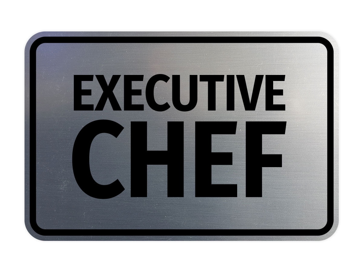 Signs ByLITA Classic Framed Executive Chef Door or Wall Sign Easy ...