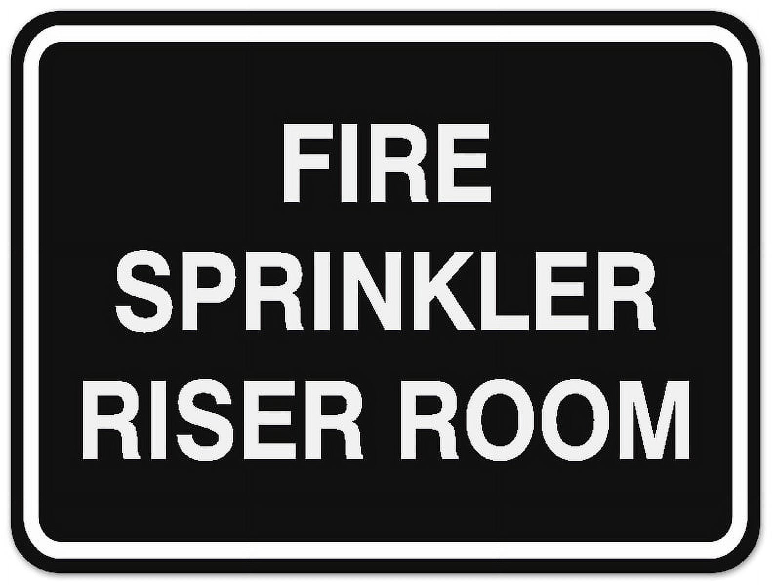 Signs ByLITA Classic Framed FIRE SPRINKLER RISER ROOM Door or Wall Sign ...