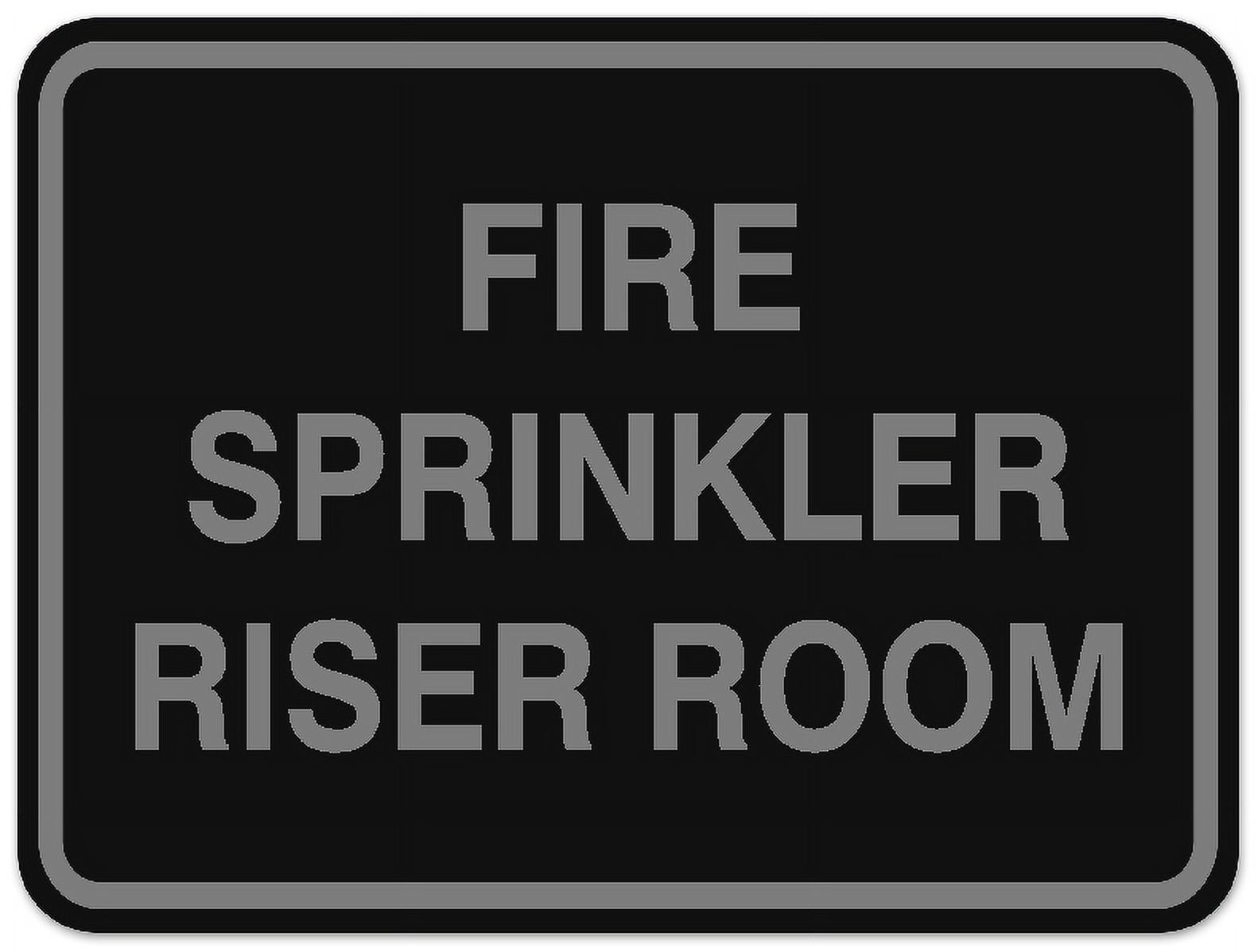 Signs ByLITA Classic Framed FIRE SPRINKLER RISER ROOM Door or Wall Sign ...