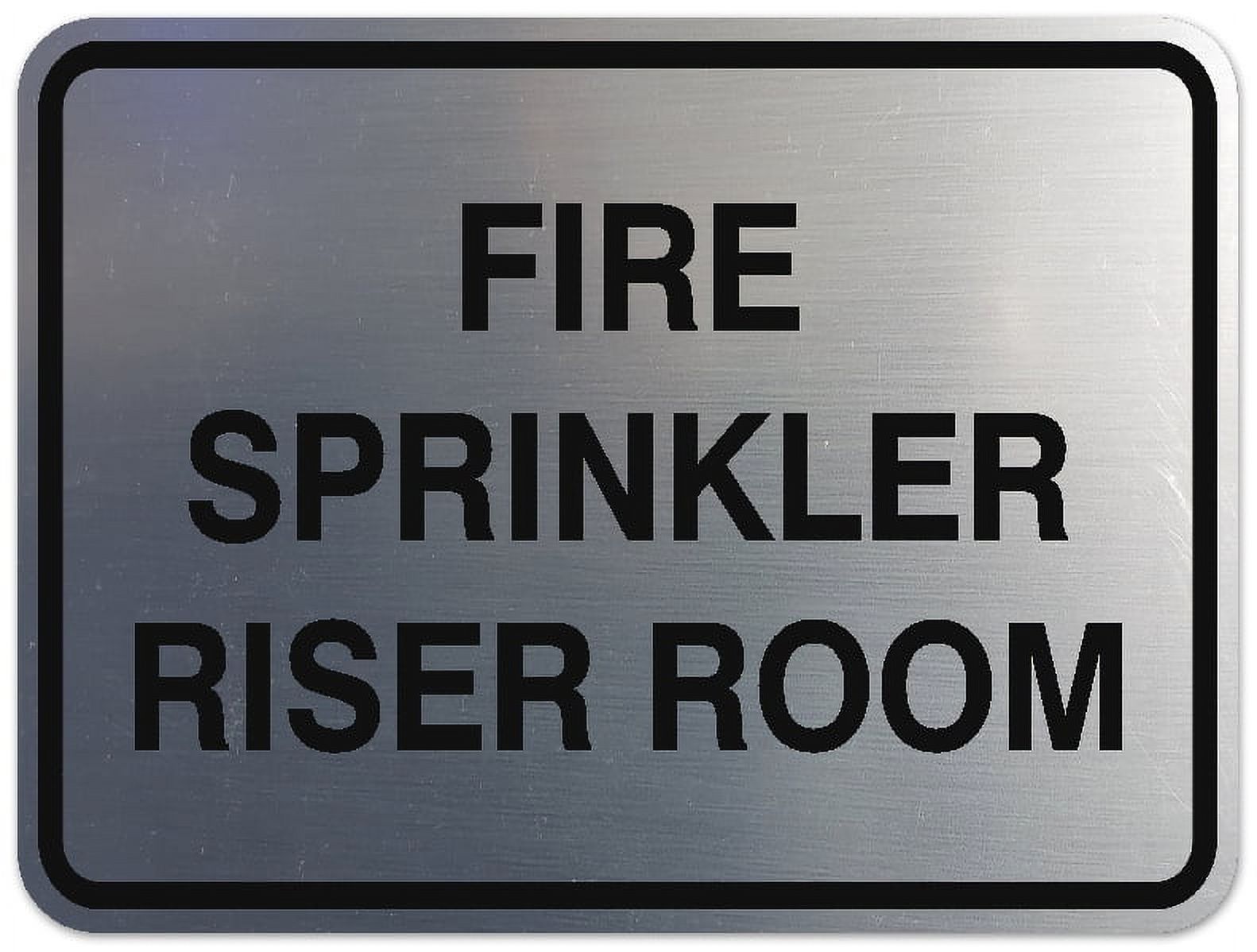 Signs ByLITA Classic Framed FIRE SPRINKLER RISER ROOM Door or Wall Sign ...