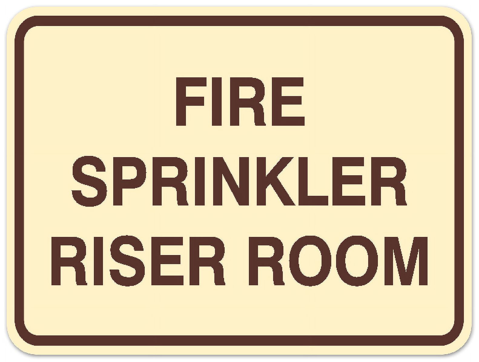Signs ByLITA Classic Framed FIRE SPRINKLER RISER ROOM Door or Wall Sign ...