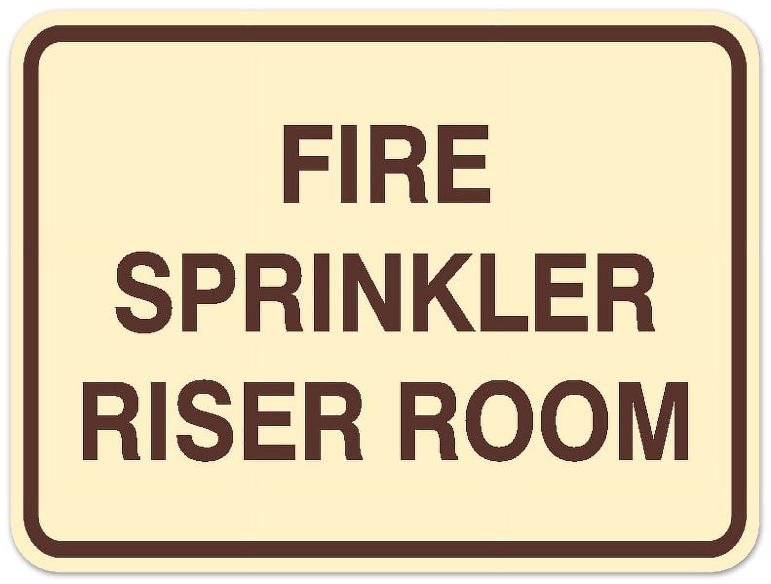 Signs ByLITA Classic Framed FIRE SPRINKLER RISER ROOM Door or Wall Sign ...