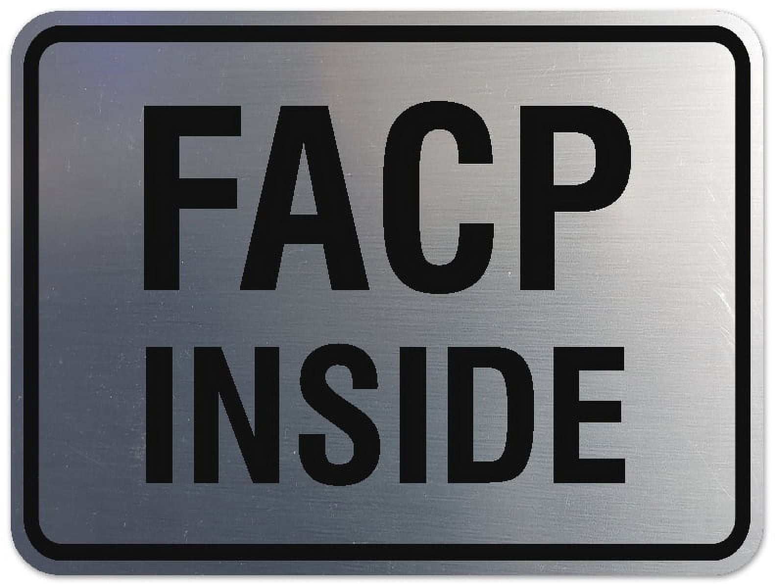 Signs ByLITA Classic Framed Facp Inside Sign - Easy Installation ...