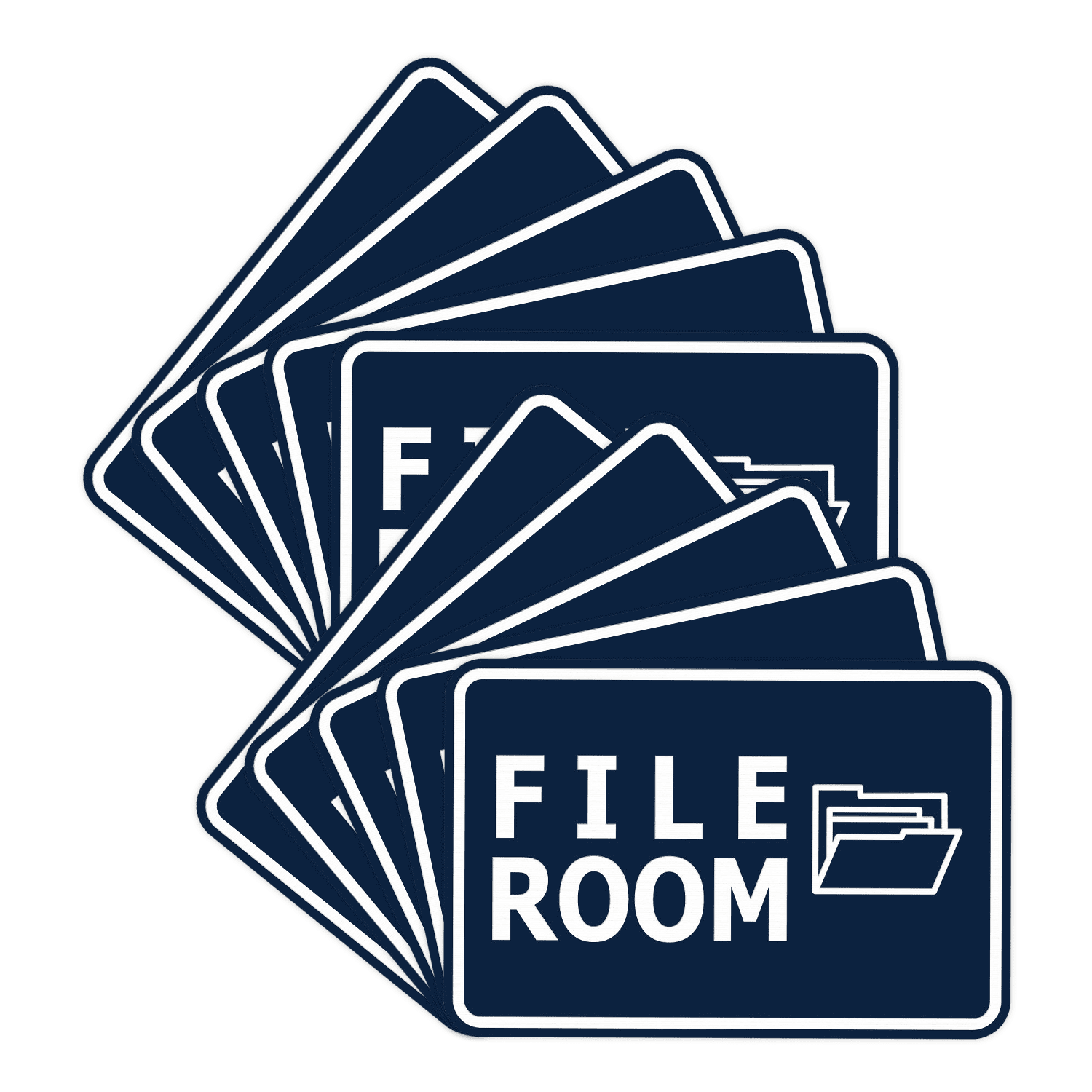 Signs ByLITA Classic Framed File Room Sign (Navy Blue/White) - Small ...