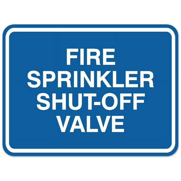 Signs ByLITA Classic Framed Fire Sprinkler Shut Off Sign - Easy ...