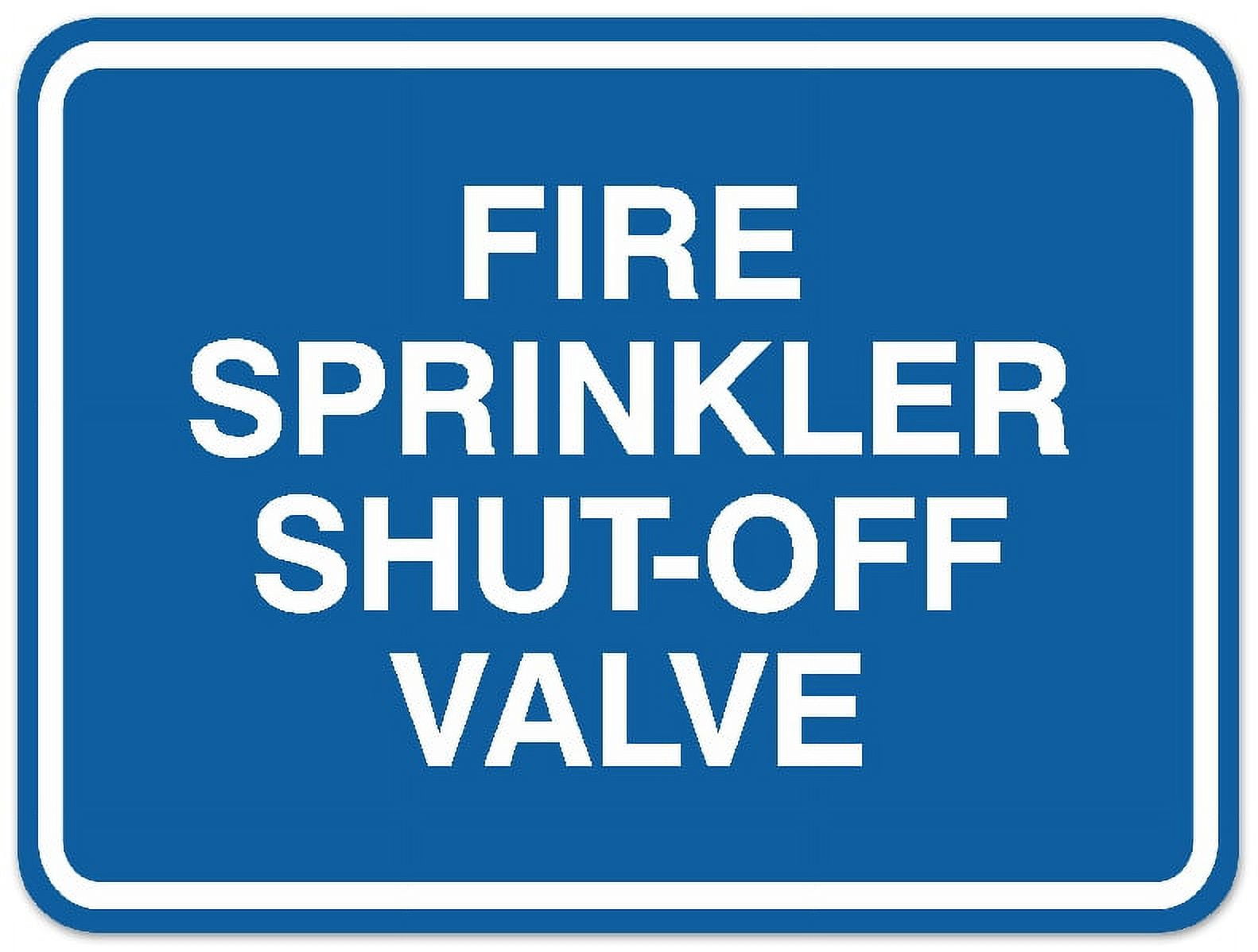 Signs ByLITA Classic Framed Fire Sprinkler Shut Off Sign - Easy ...