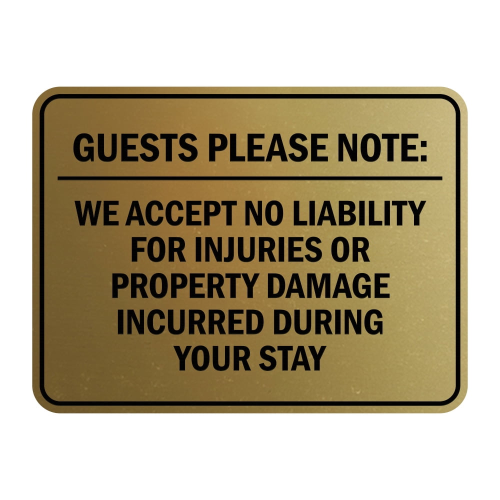 Signs ByLITA Classic Framed Guests Please Note: We accept no liability ...