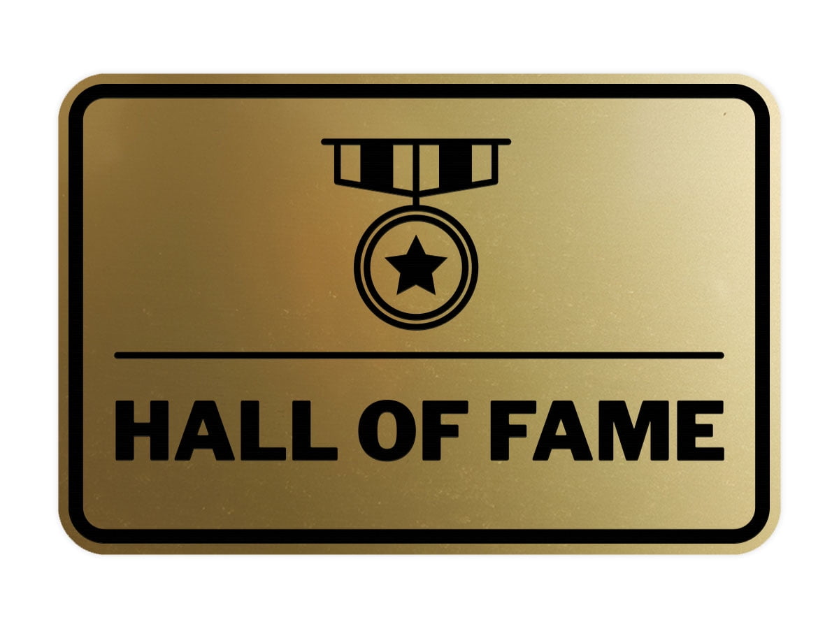 Signs ByLITA Classic Framed Hall of Fame Sign (Brushed Gold) - Small ...