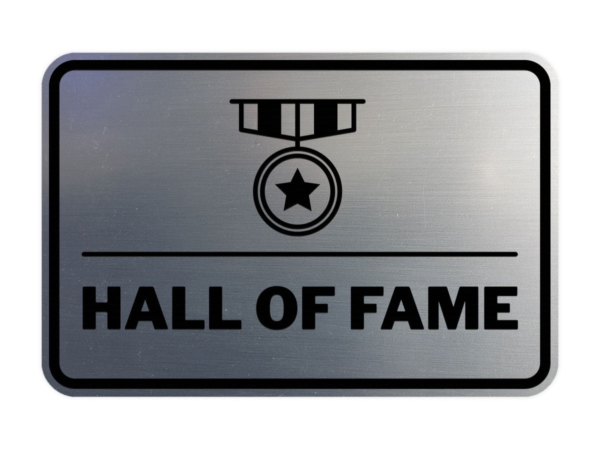 Signs ByLITA Classic Framed Hall of Fame Sign (Brushed Silver) - Medium ...