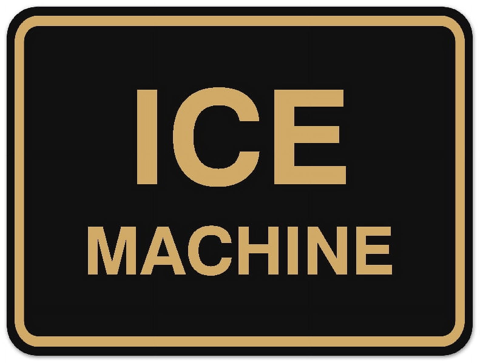Signs ByLITA Classic Framed Ice Machine Sign - Easy Installation ...