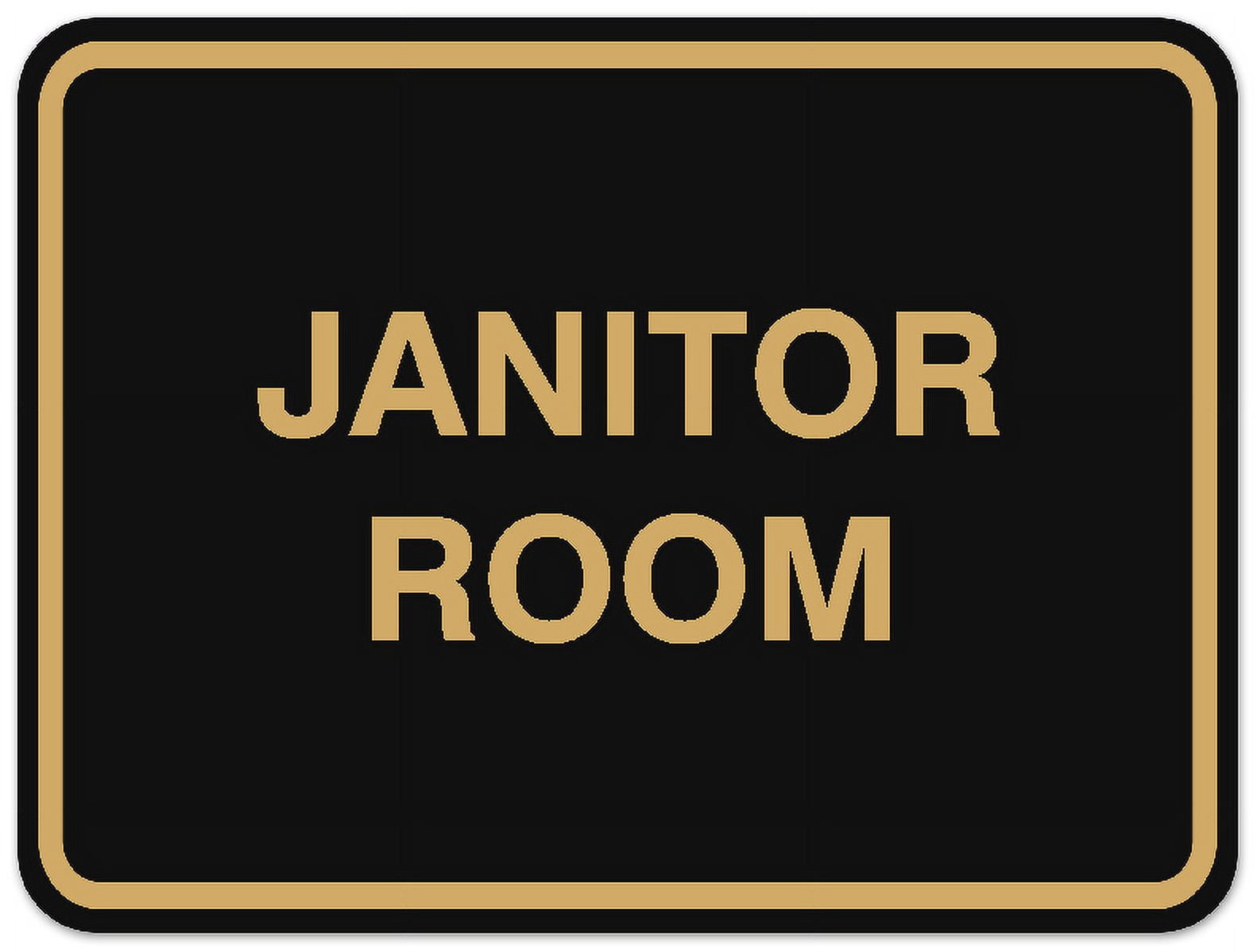 Signs ByLITA Classic Framed Janitor Room Sign - Easy Installation ...