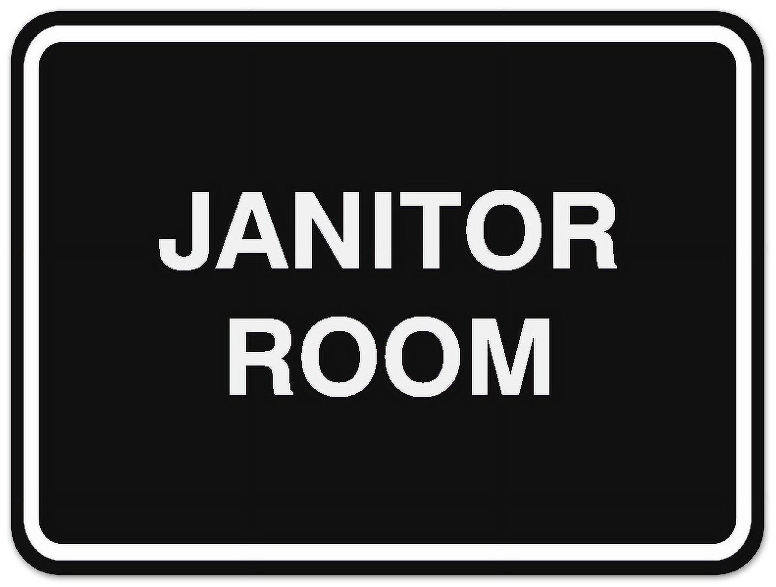 Signs ByLITA Classic Framed Janitor Room Sign - Easy Installation ...