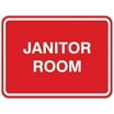Signs ByLITA Classic Framed Maintenance & Janitor Closet Sign (Brushed ...