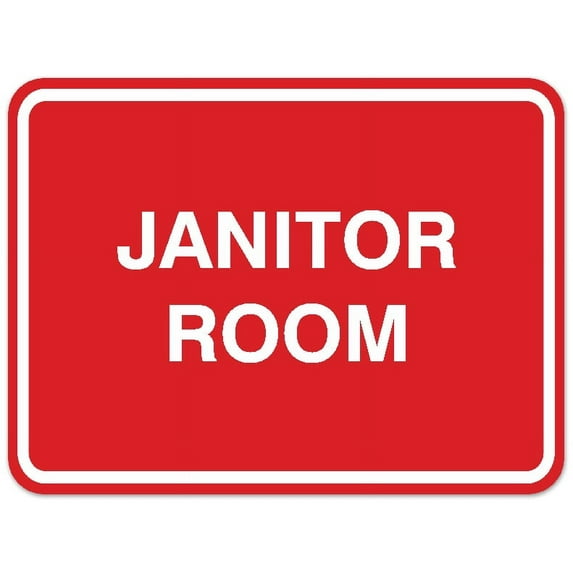 Signs ByLITA Classic Framed Janitor Room Sign - Easy Installation ...