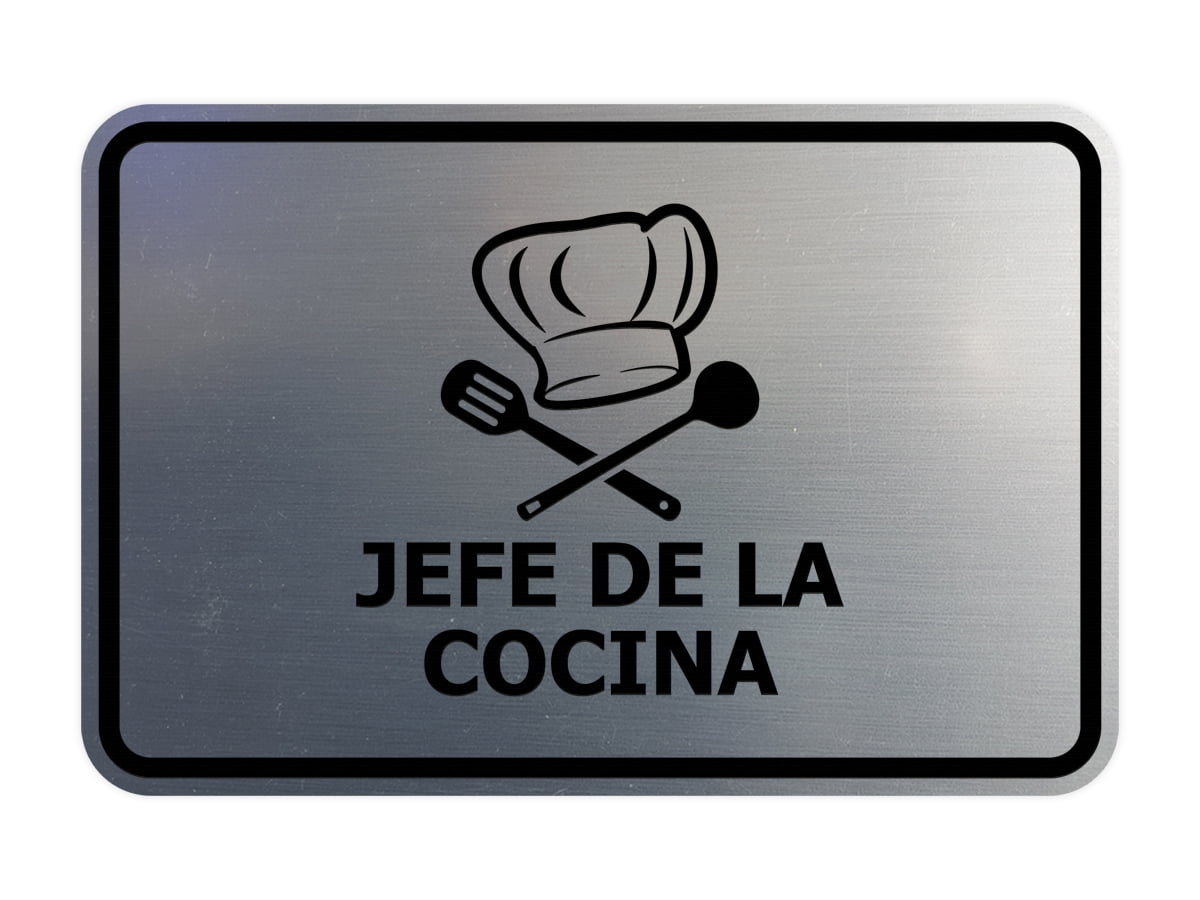 Signs ByLITA Classic Framed Jefe de la Cocina Door or Wall Sign ...