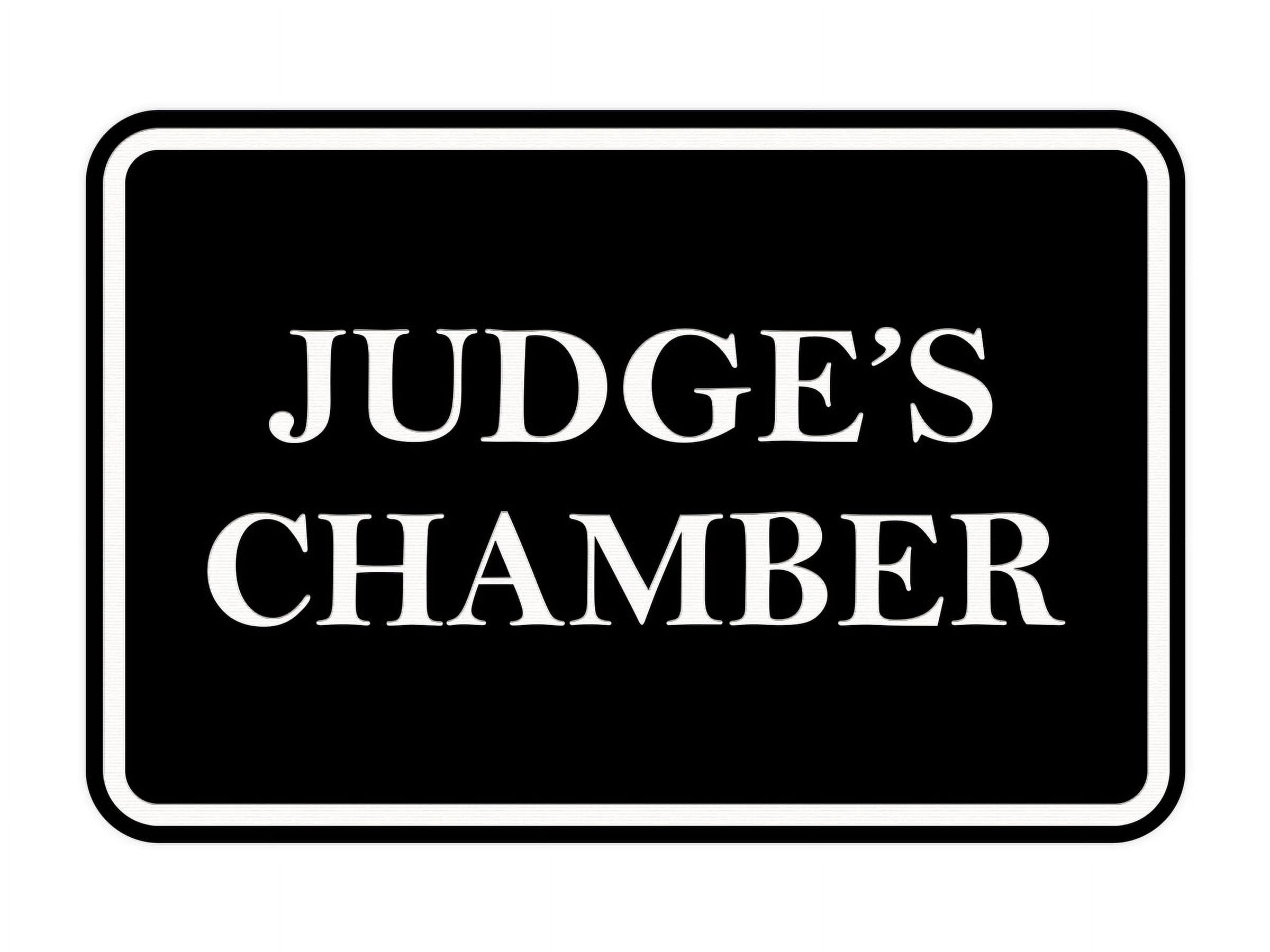 Signs ByLITA Classic Framed Judge's Chamber Door or Wall Sign Durable ...