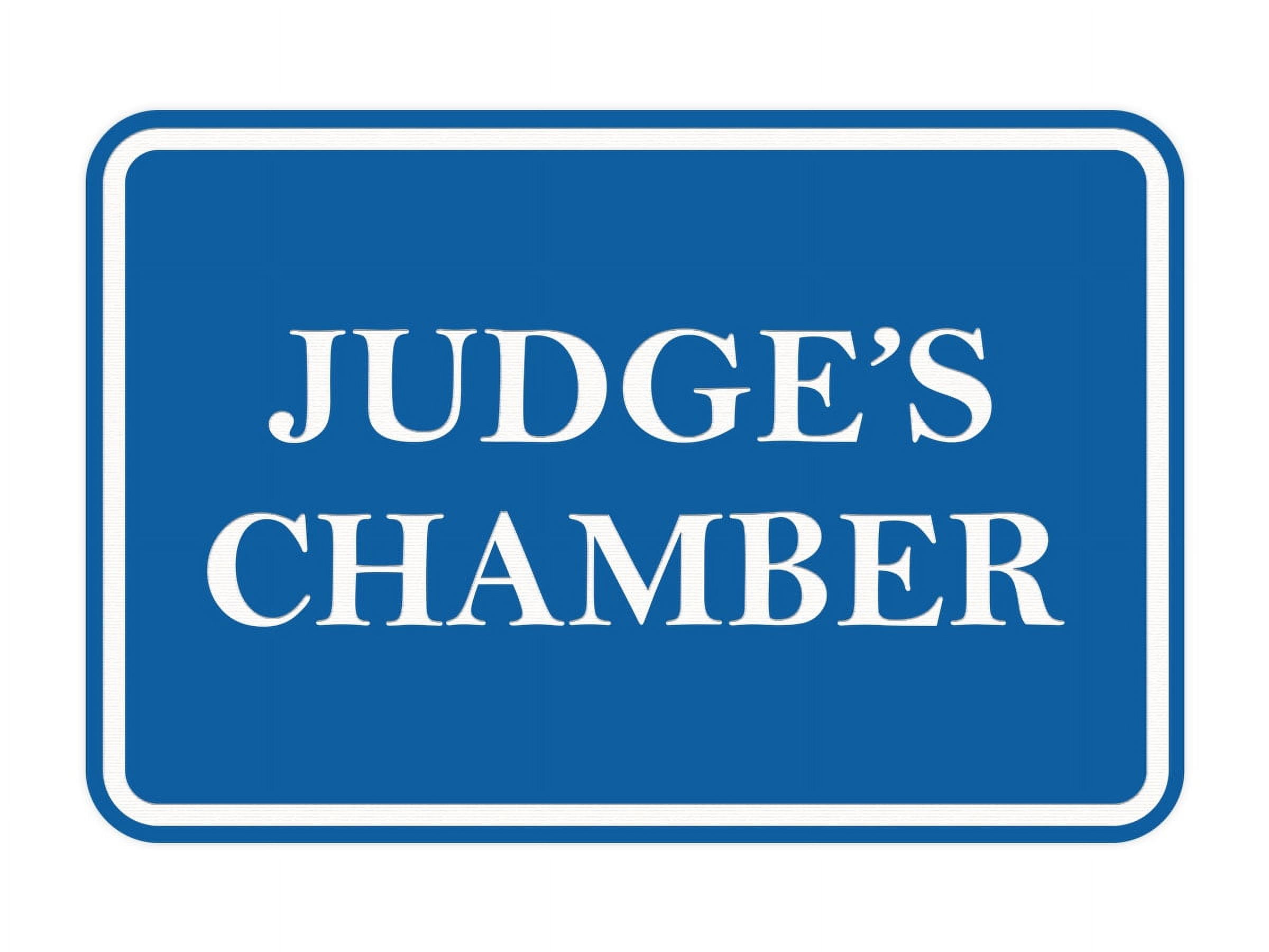 Signs ByLITA Classic Framed Judge's Chamber Door or Wall Sign Durable ...