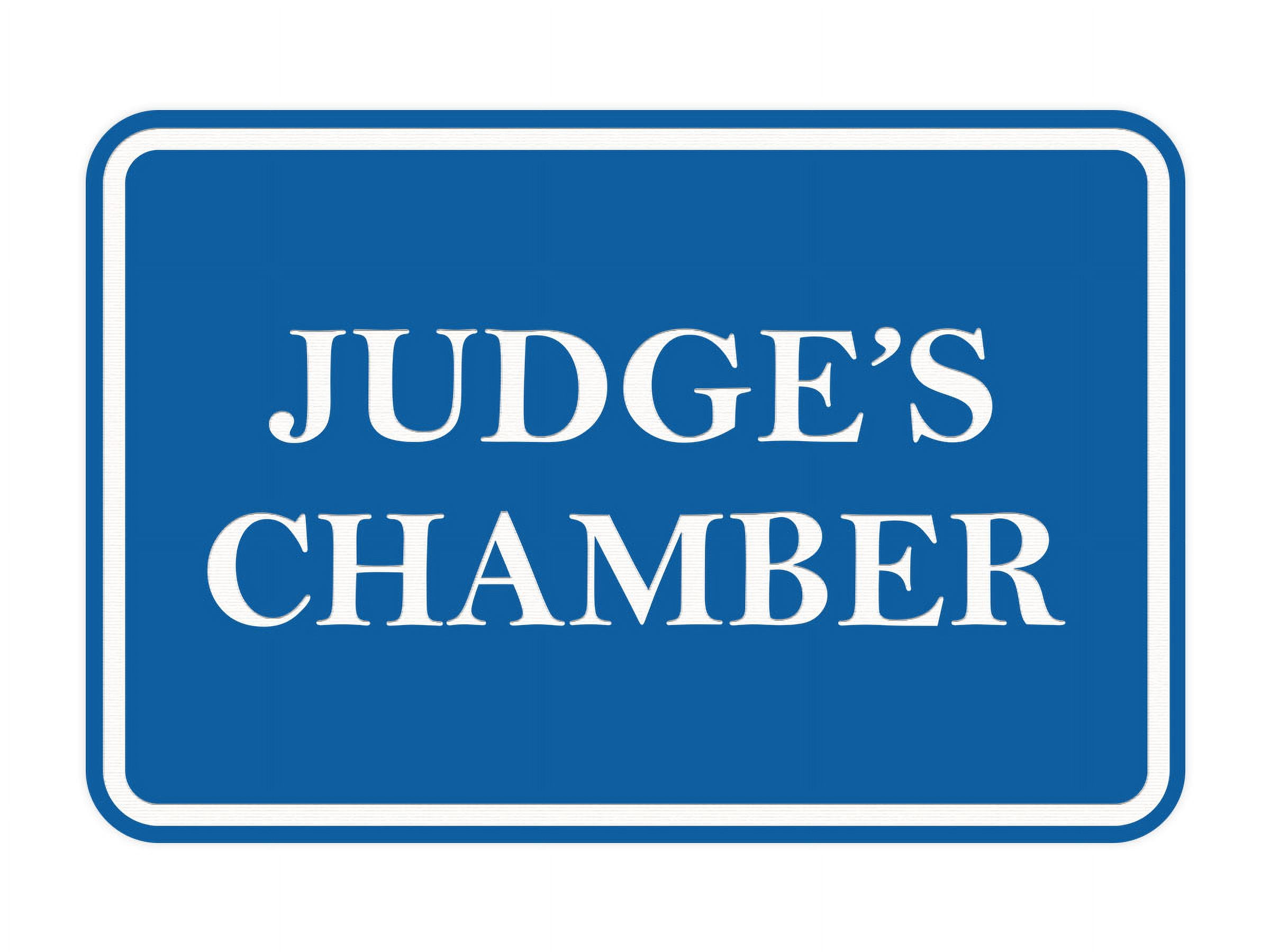 Signs ByLITA Classic Framed Judge's Chamber Door or Wall Sign Durable ...