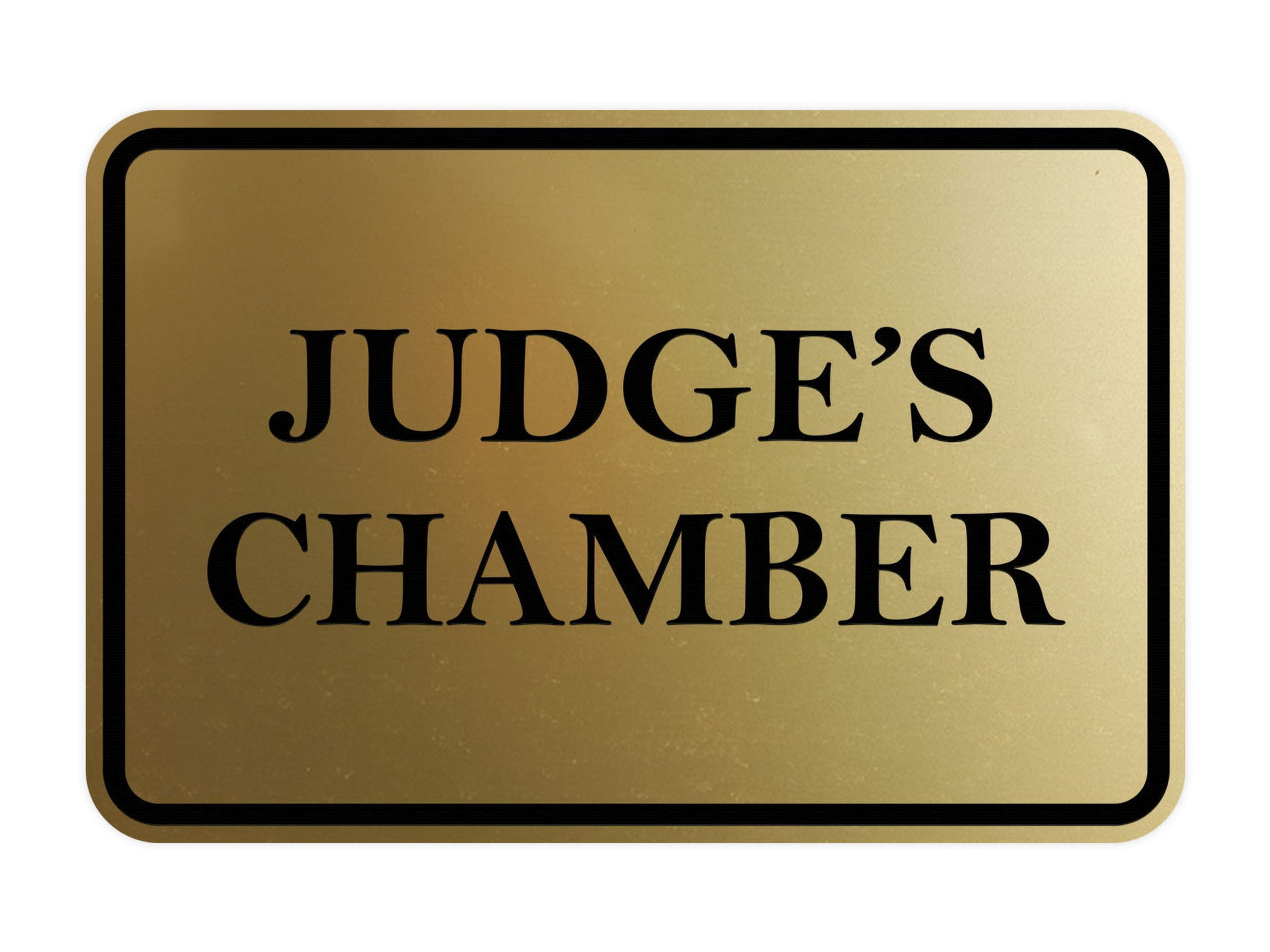Signs ByLITA Classic Framed Judge's Chamber Door or Wall Sign Durable ...