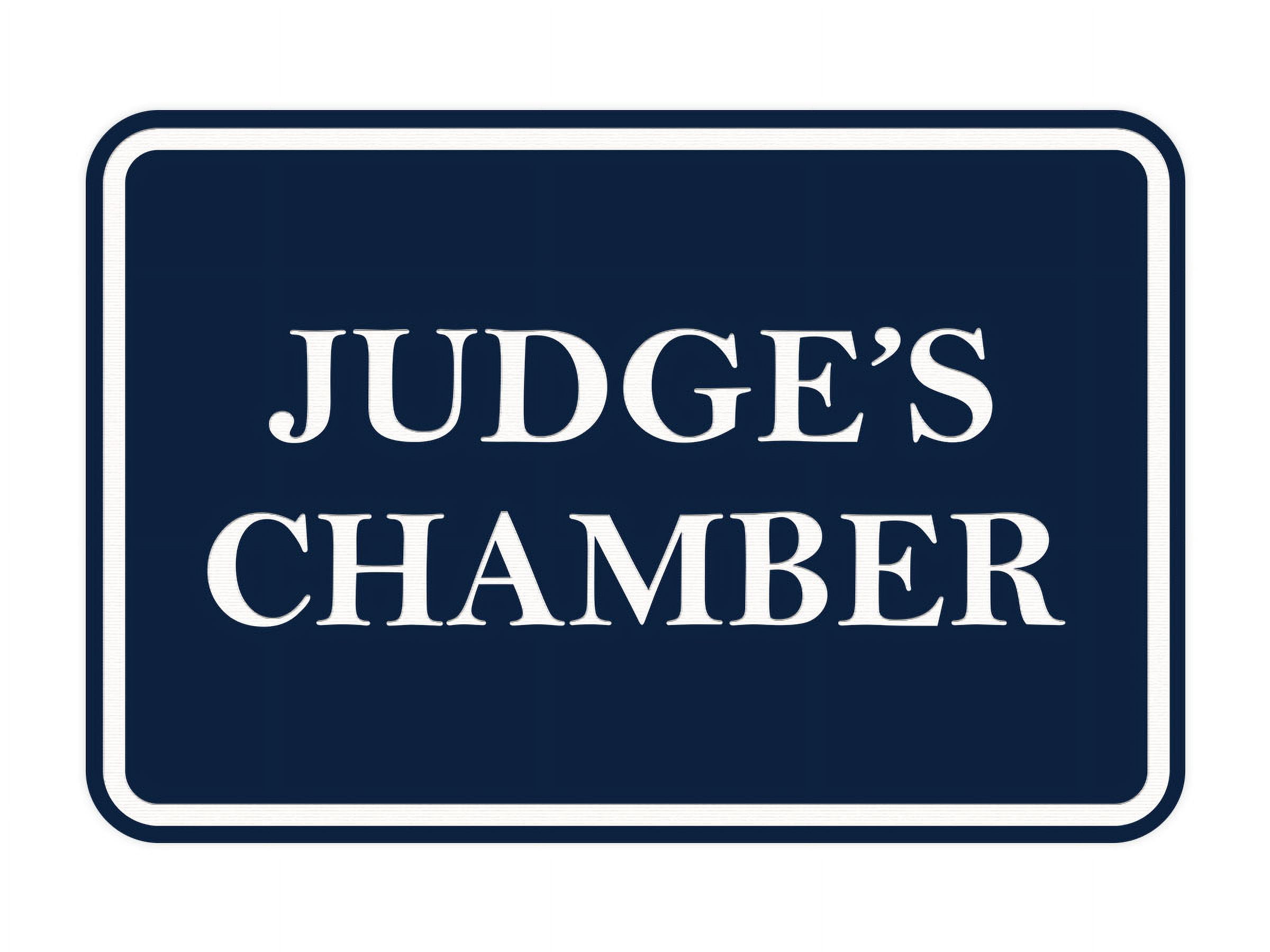 Signs ByLITA Classic Framed Judge's Chamber Door or Wall Sign Durable ...