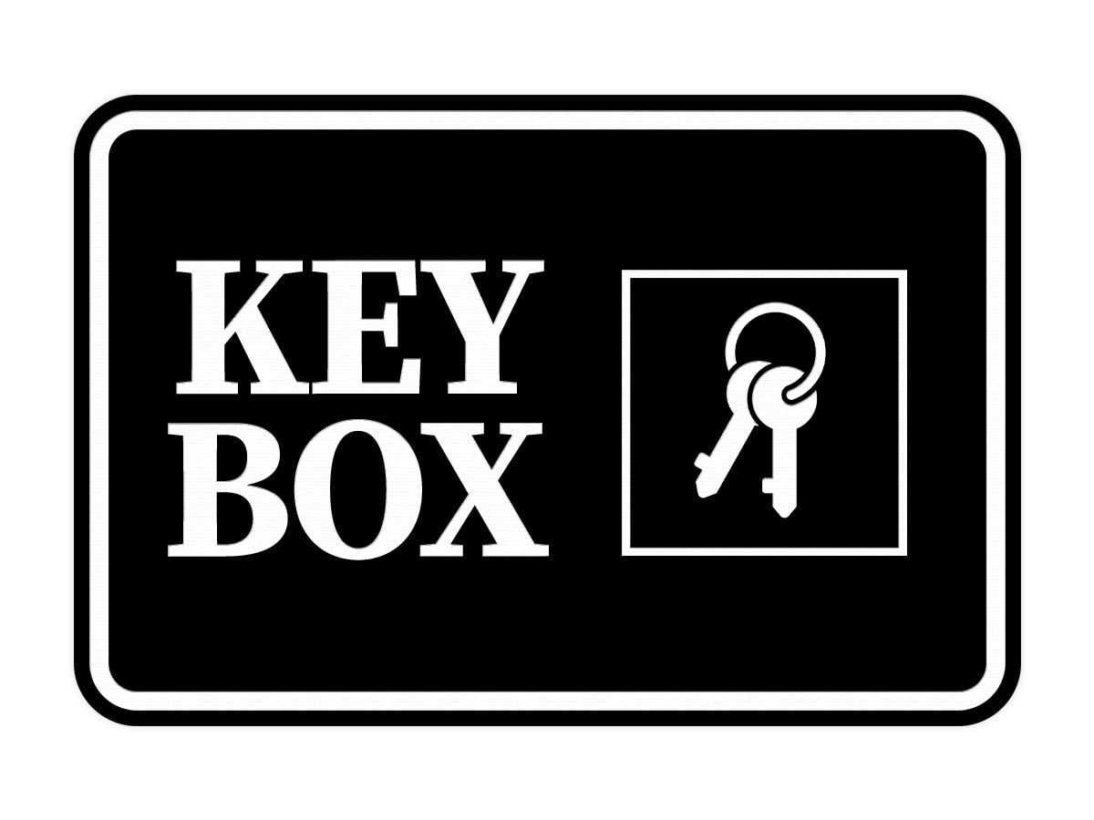 Signs ByLITA Classic Framed Key Box Sign (Black) - Small - Walmart.com