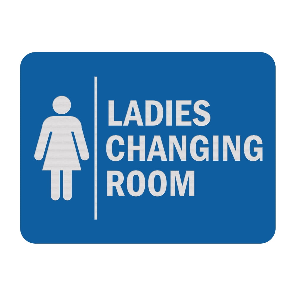 Signs ByLITA Classic Framed Ladies Changing Room Sign (Blue) - Medium ...